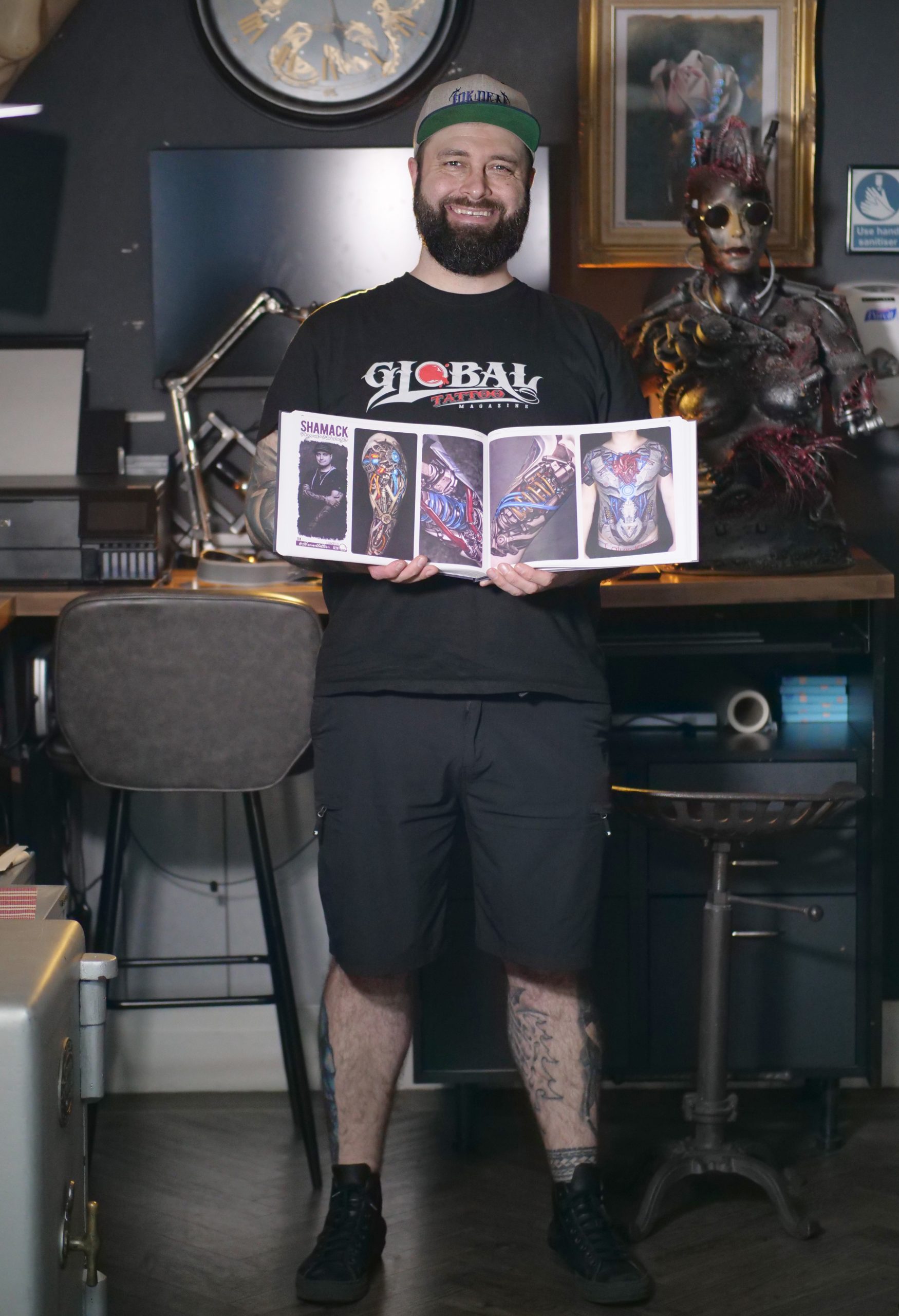 Shamack's Biomechanical Talent Featured in Global Tattoo Magazine ...